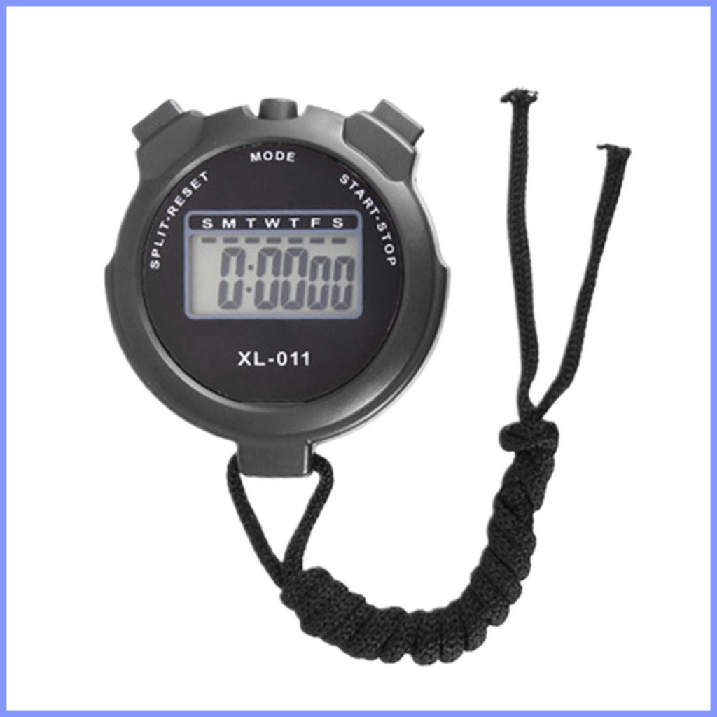 Waterproof Stopwatch Lap Split Digital Stopwatch with Clock Calendar ...