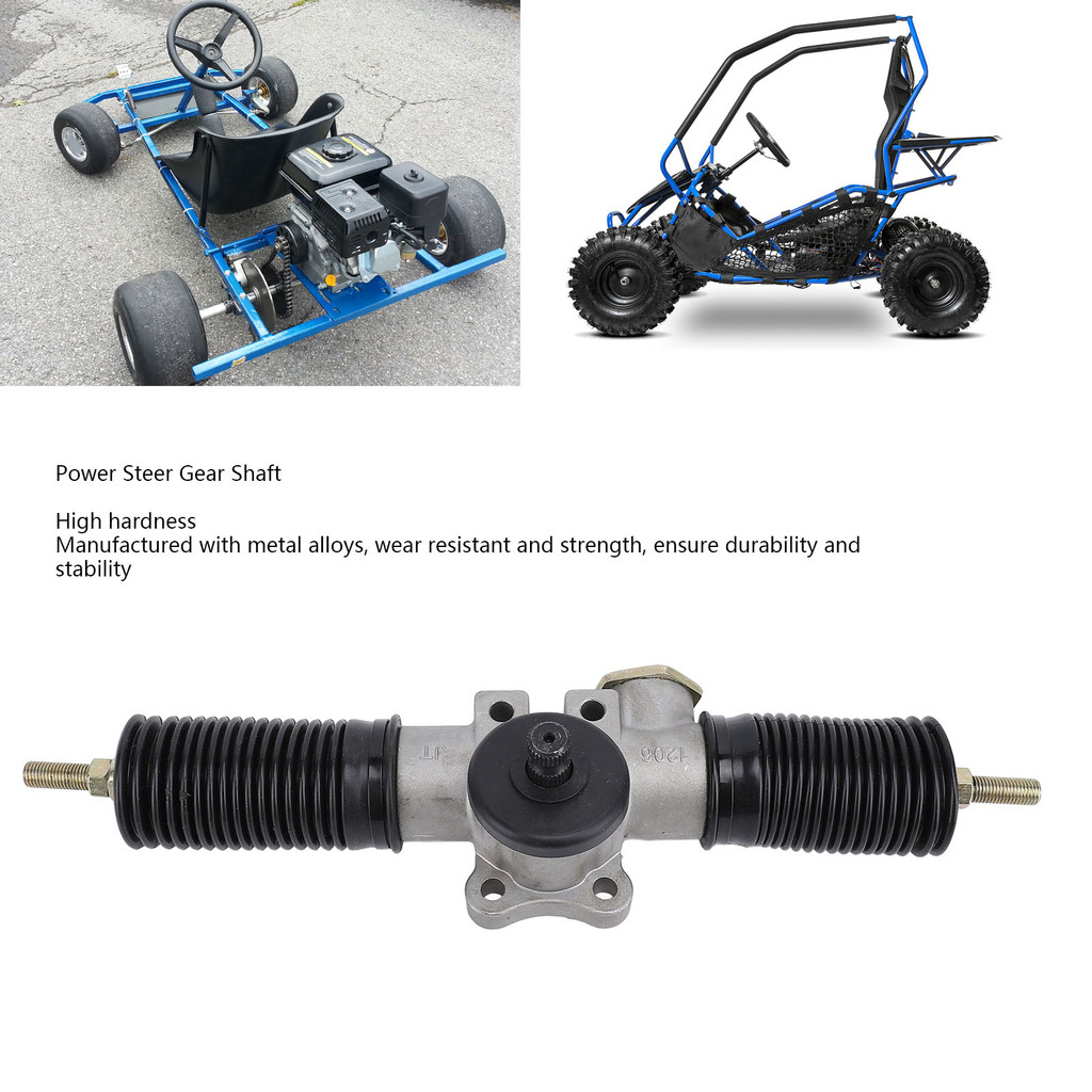 [Auto parts] 30T 360mm Go Kart Power Steer Gear Shaft Metal Alloy ...