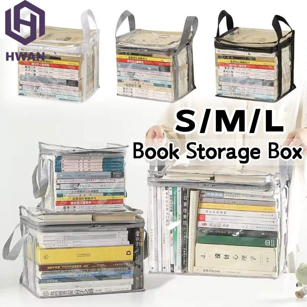 Dust-proof Multifunction Organizer Bag Transparent Book Organizer ...