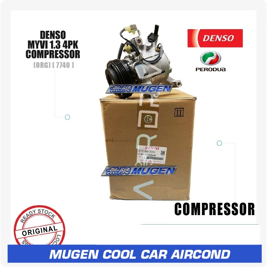 MGC DENSO ORIGINAL Myvi Compressor 1.3 4PK COMPRESSOR 7740 | Shopee ...