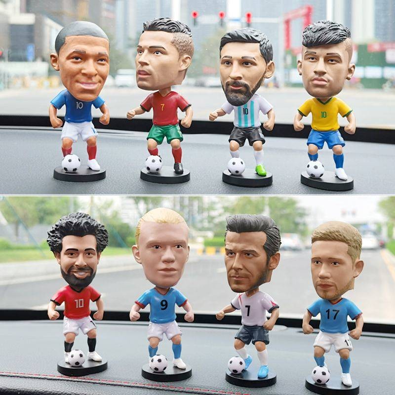 Shaking Head Spring Doll Car Decoration Messi Cristiano Ronaldo Shaking ...