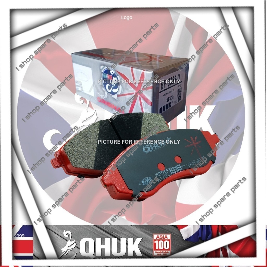FRONT DISC BRAKE PAD (QHUK) PERODUA ALZA 2022> LATEST ATIVA 1.0 TURBO ...