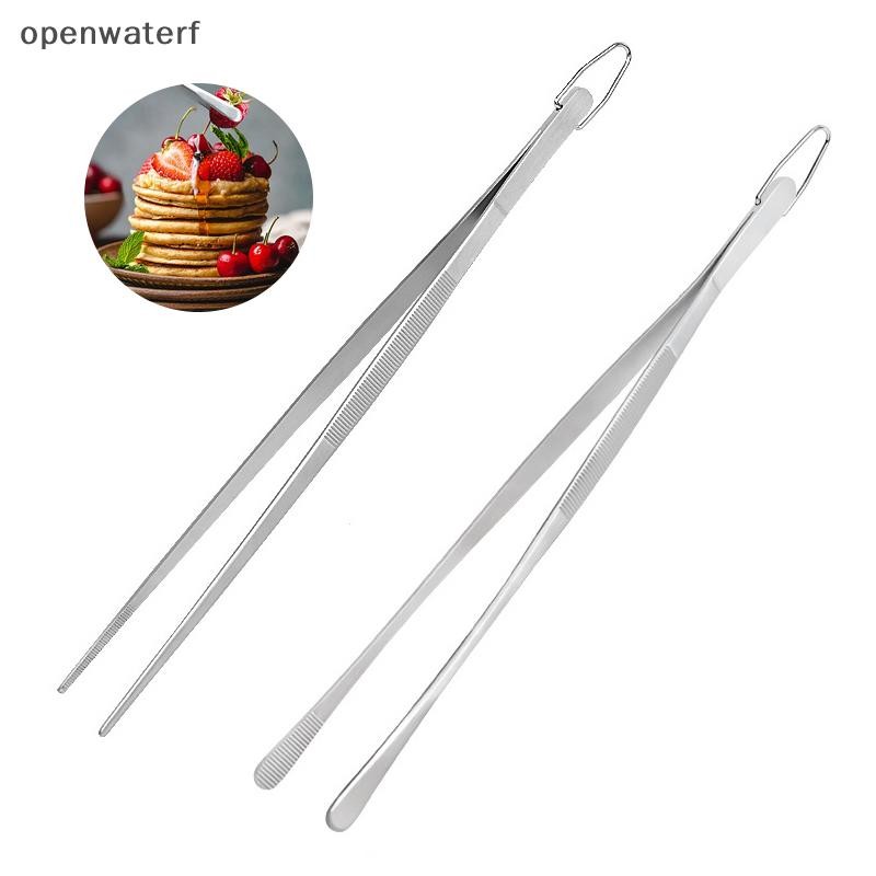 [ope] 30CM Kitchen Tweezers Fine Tweezer Tongs Extra-Long Stainless ...