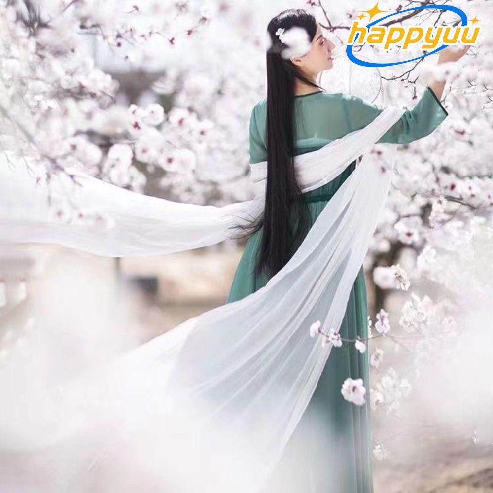 HAPPYUU Chinese Ancient Dance Ribbon, Chiffon Traditional Opera Costume ...