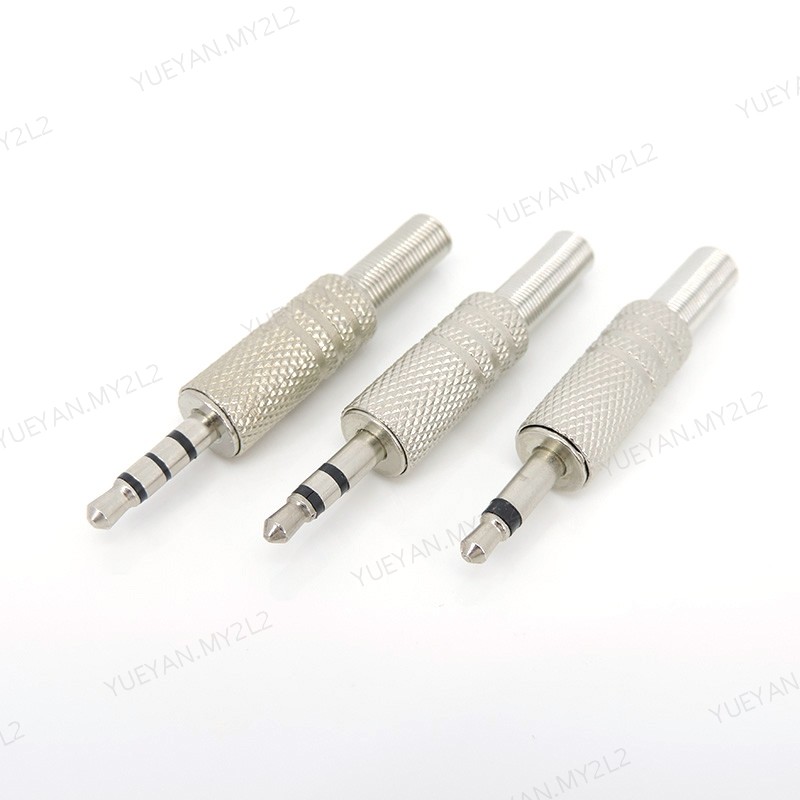 2Pole 3Pole 4Pole Metal 3.5mm Male jack Plug Mono Stereo Audio Solder ...