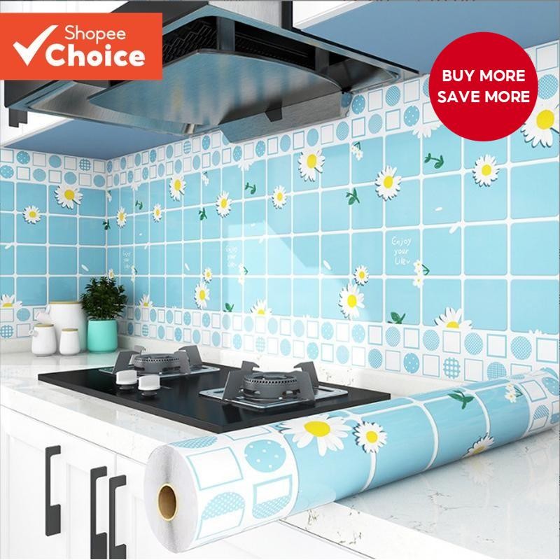Kitchen Oil Proof Stickers High-temperature Resistant Wall Stickers ...