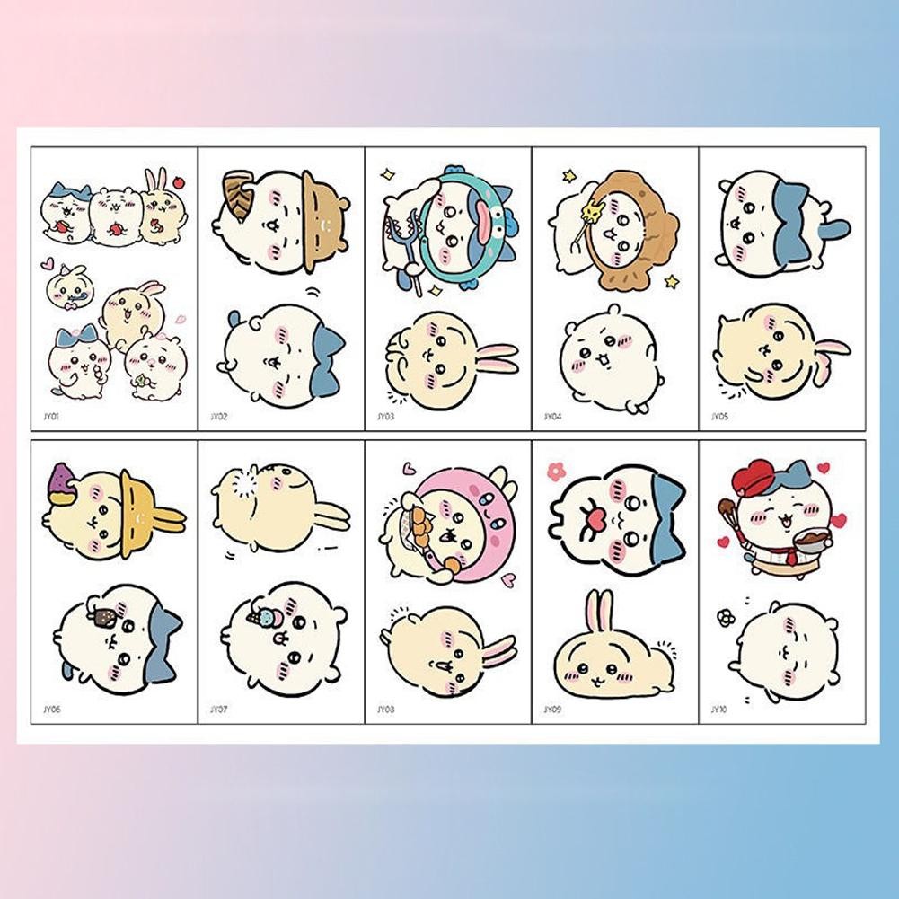 [COD] Cartoon Cute Chiikawa Tattoo Stickers Children's Temporary ...