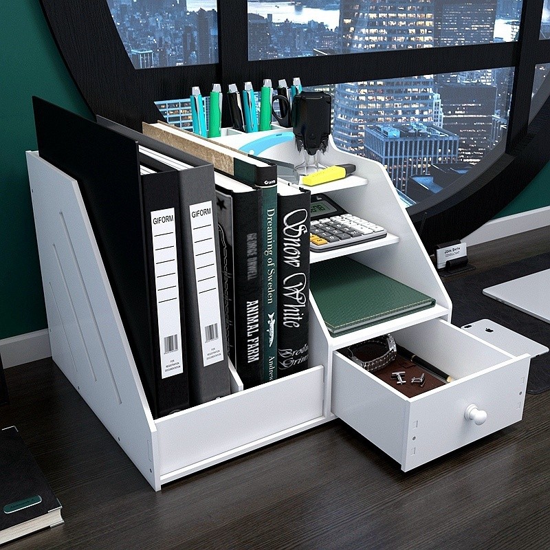 Fold Folder Storage Box Vertical Office Desktop Folder Folder Frame ...