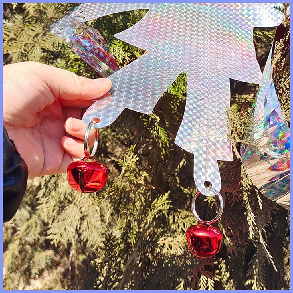 Bird Scare Ornament Scarecrow Hang Reflector Board With Bell Design ...