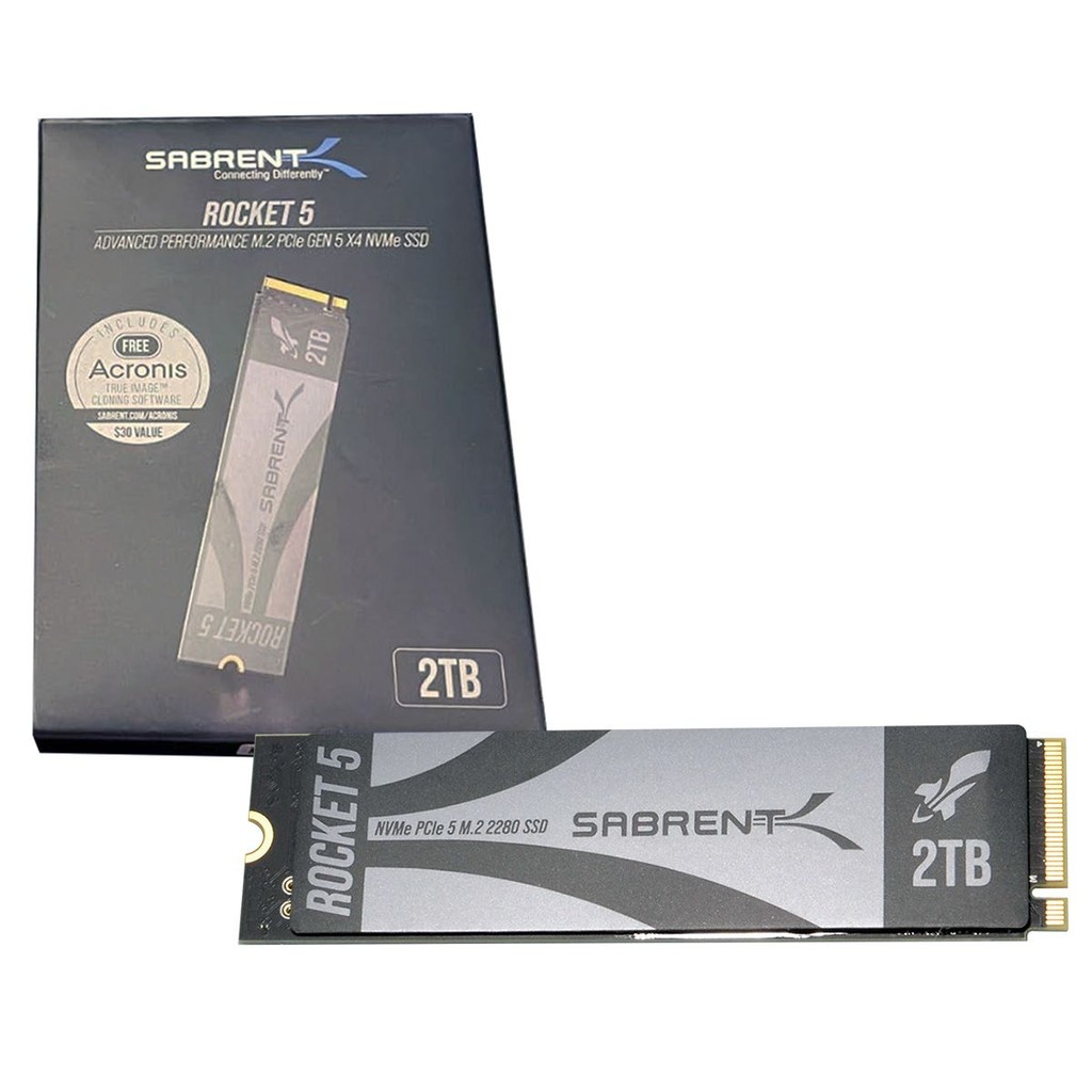 Sabrent 2TB Rocket 5 PCIe Gen5 NVMe M.2 2280 SSD (SB-RKT5-2TB), for PC ...