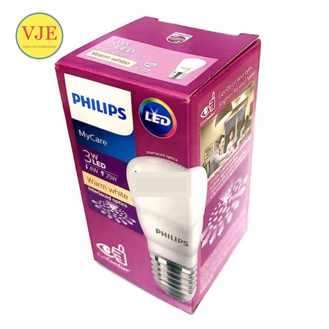 Philips LED Bulb 3 Watt Warm White (3W 3 W 3Watt) Yellow | Shopee Malaysia