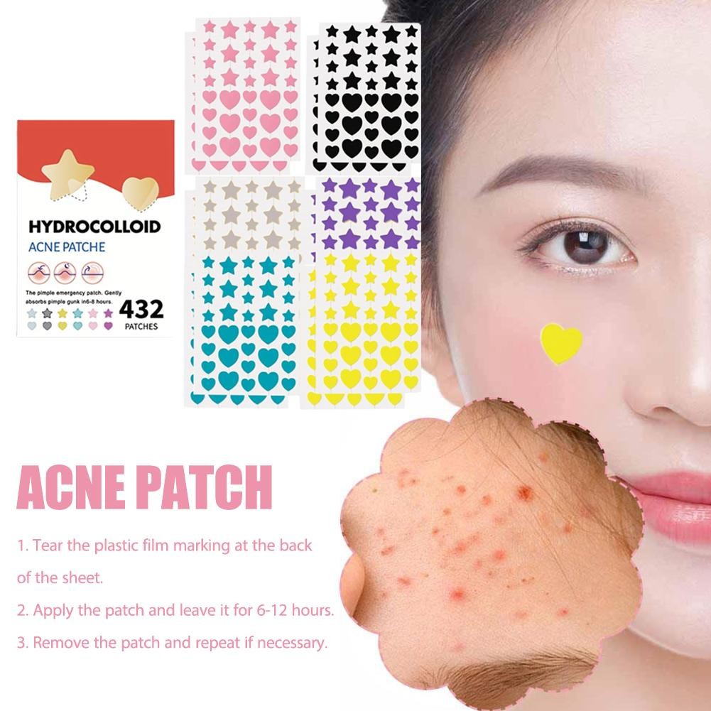 Large Size Star Love Acne Patch Mild And Non-irritating Acne Skin Fade ...