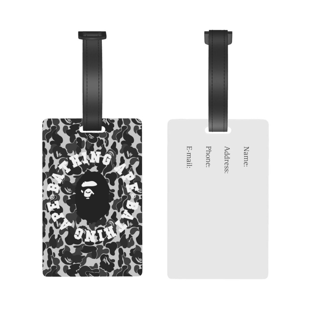 Bape Luggage Tags Assorted Travel Suitcase Labels Business ID Card ...