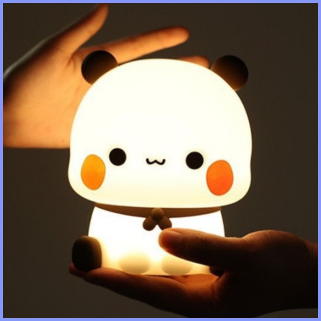 Panda Touch Light Nursery LED Mood Touch Lights 3 Modes Dimmable Girls ...