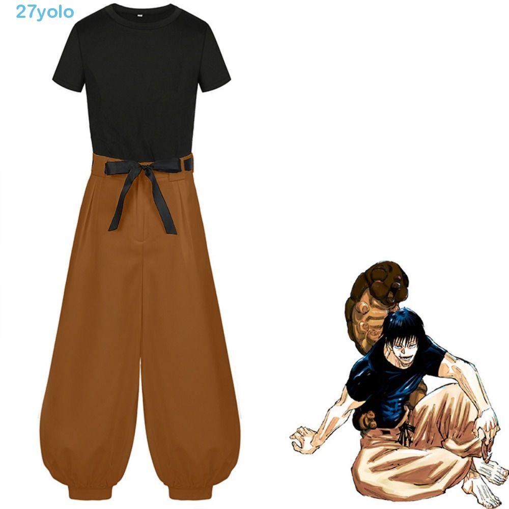YOLO Toji Fushiguro Cosplay Costume, Anime Jujutsu Kaisen Short Wig ...