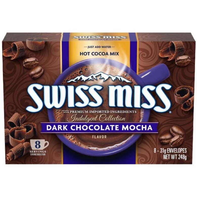 SWISS MISS Cocoa Powder (Black Mocha Flavor 31gx8 Packs/Box) [Big Buyer ...