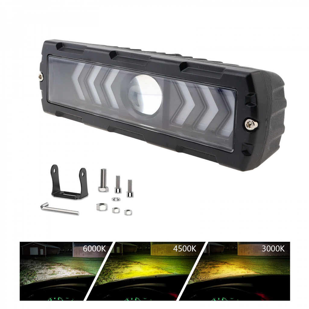 6 inch 4 Modes White Yellow 3570 LED Spotlight for Motorcycle ATV UTV ...