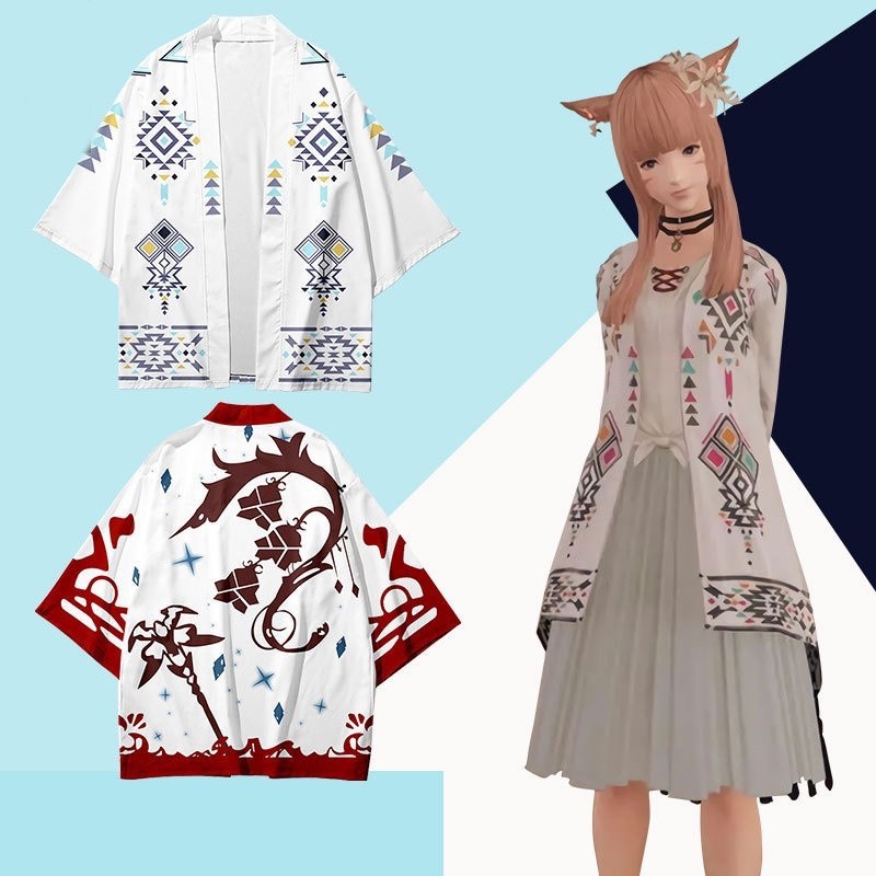 Final Fantasy 14 Haori FF14 Merchandise Aramig Jacket Robe Anime Cloak ...