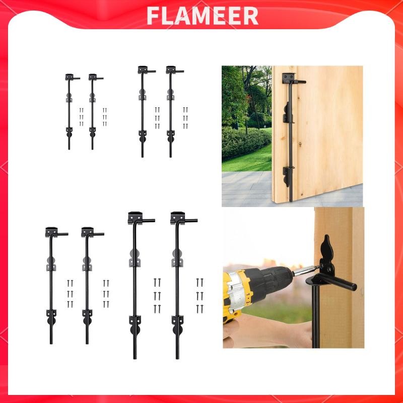[FlameerMY] 2 Pieces Fence Gate Ground Latch Heavy Duty Gate Locks ...