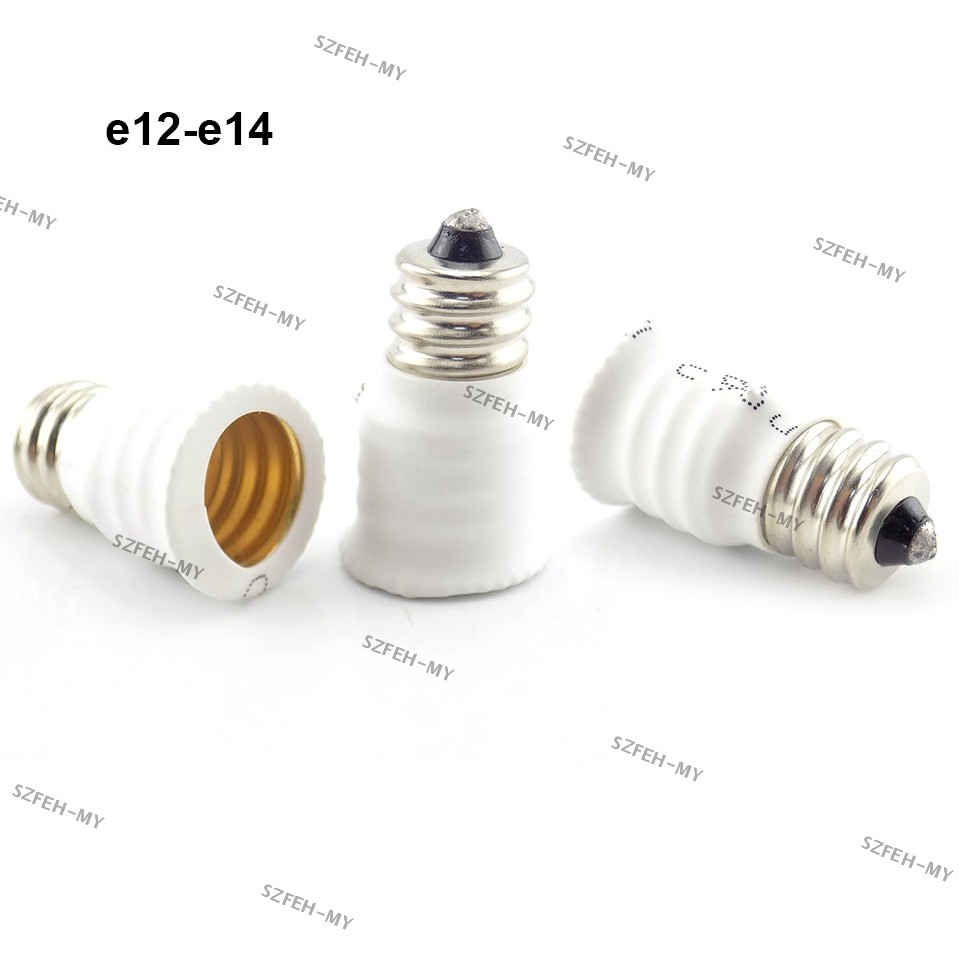 1/2/5pcs E12 to E14 led light bulb Base Adapter Converter Lamp Holder ...