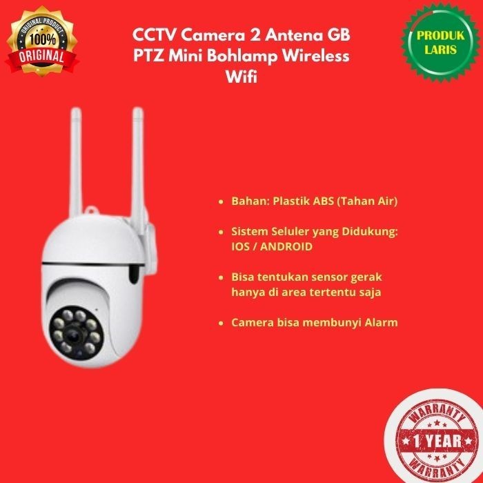HP Outdoor Ptz Bulb Cctv Camera V380 Pro Wifi Wireless Long Distance ...
