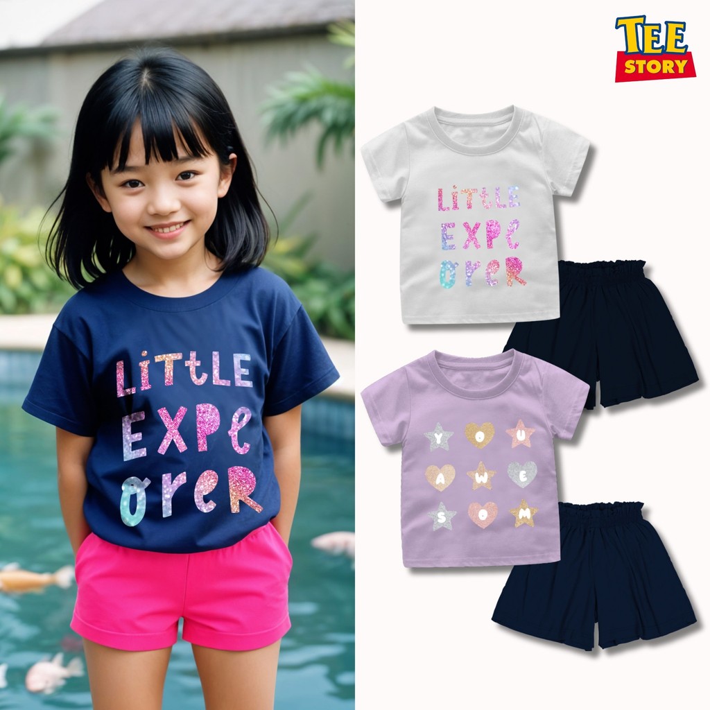 KATUN Girls' Alline Suit Glitter Series You Are Awesome Explorer Combed ...