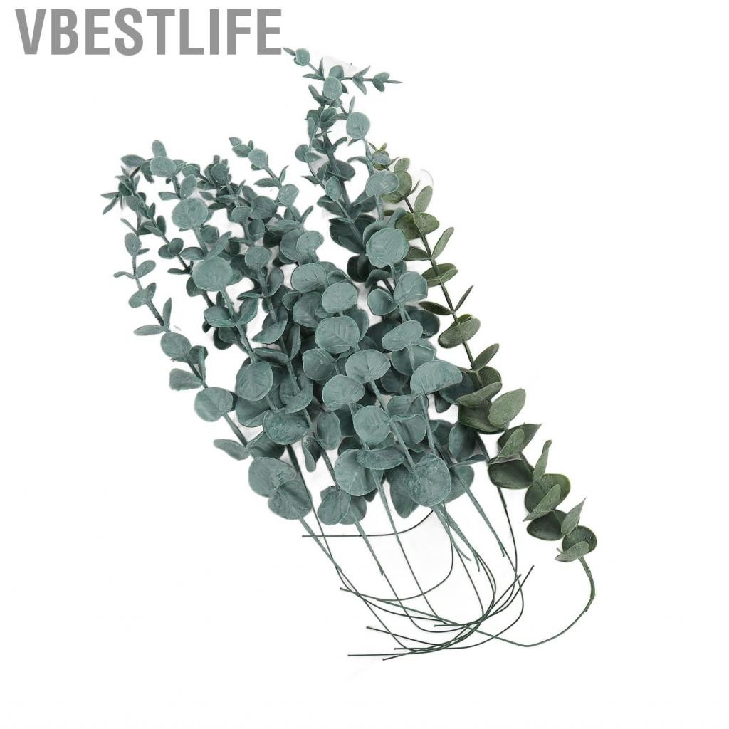 VBESTLIFE Eucalyptus Greenery Sprigs Faux Leaves Artificial Set ...