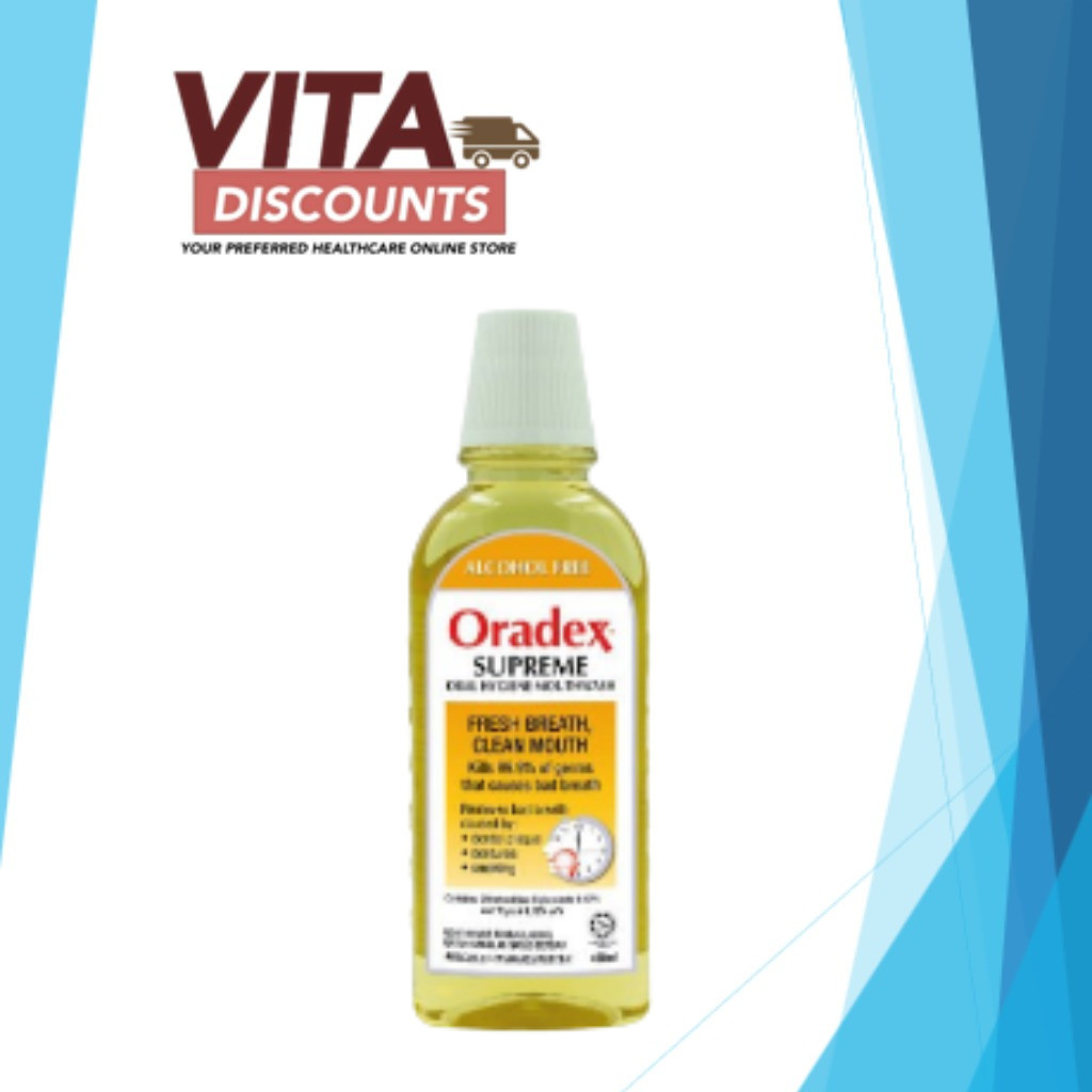 ORADEX SUPREME ORAL HYGIENE MOUTHWASH 400ML EXP11/2027 | Shopee Malaysia