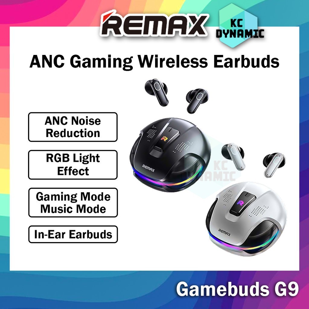 Remax Gamebuds G9 ANC Gaming Wireless Earbuds ANC Noise Reduction ...