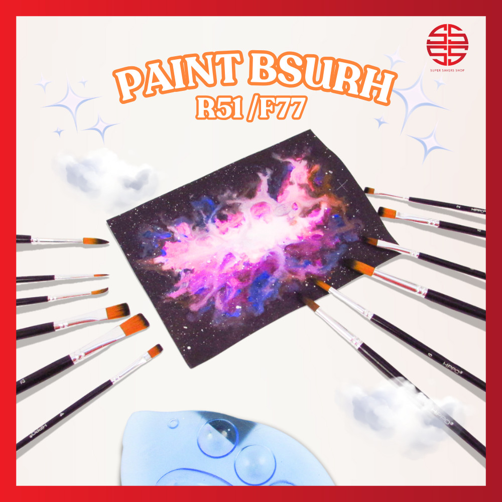 [Super SaverS] Hippo Set Berus Cat Air Painting Brush Set Watercolor ...