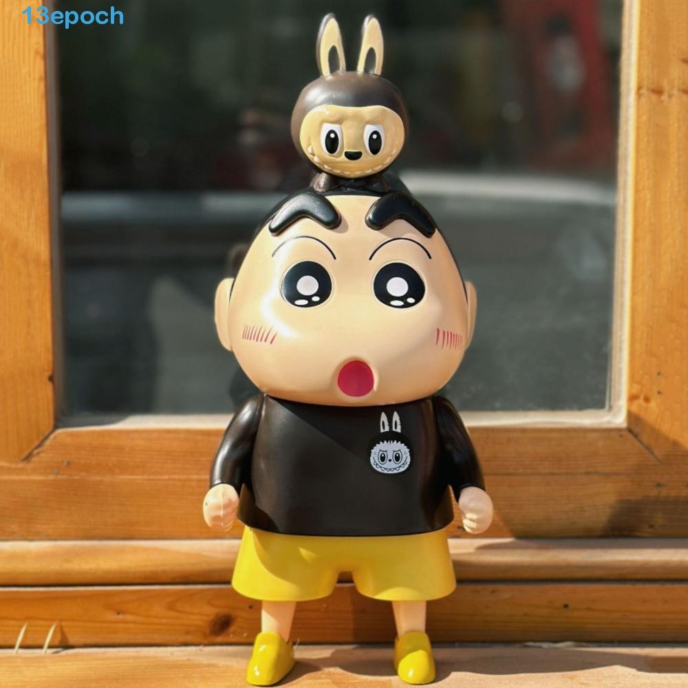 EPOCH Labubu Crayon Shin Chan Piggy Bank, Savings Tank Figure Model ...