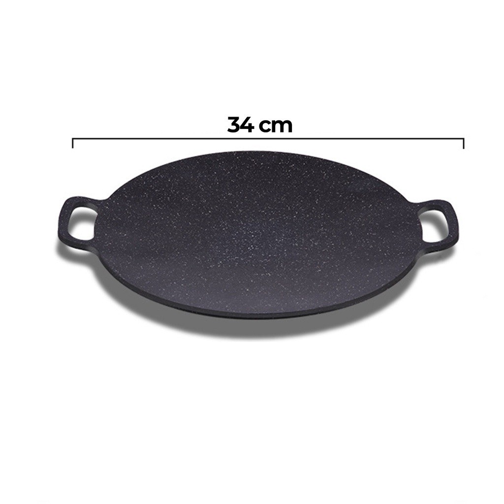 Td Non-Stick Korean Conduction Pan Grill / Fried Grill 34cm | Shopee ...