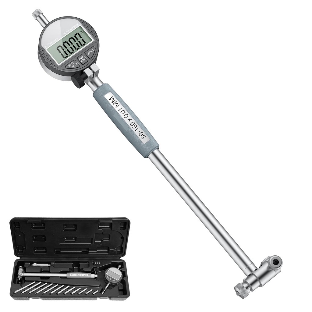 Digital Dial Indicator Bore Gauges (2"-6"/0.0005"), Engine Cylinder ...