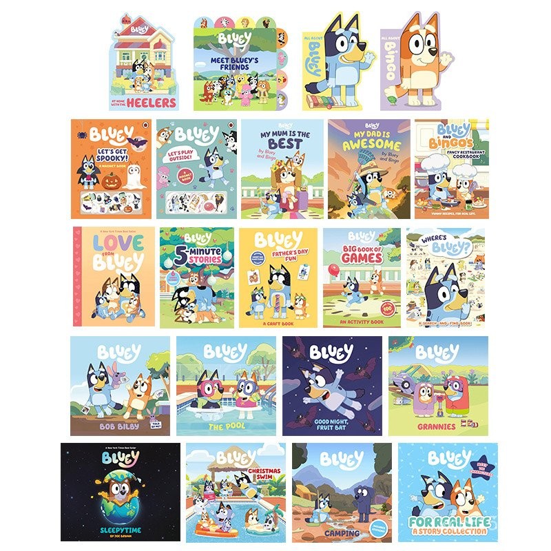 Bluey Little Blue Dog Bluey Cerita Inggeris Buku Bergambar Aktiviti ...