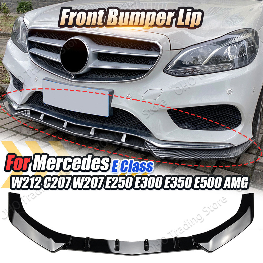 Front Bumper Lip Splitter Diffuser Spoiler For Mercedes Benz E Class ...