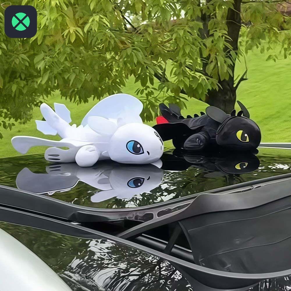 1F Toothless Car Decoration, Stuffed Animal Flying Dragon How To Train ...