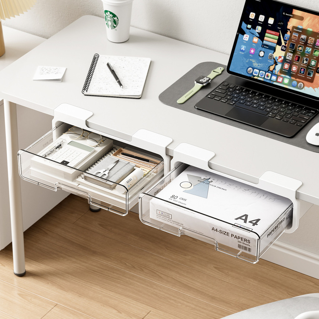 Disyorkan # Meja Tersembunyi Meja Komputer Di Bawah Meja Kotak Laci ...