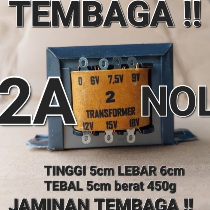 JN99 ZERO 2A TRAVO TRAFO ADAPTER 2A ZERO ENGKEL 6V 7V5 7.5V 9V 12V 15V 18V AC | Shopee Malaysia