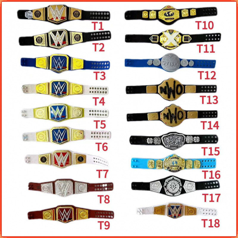 Wwe Wrestler figure Championship Belt 6-7 Inch Action figure Gold Belt ...