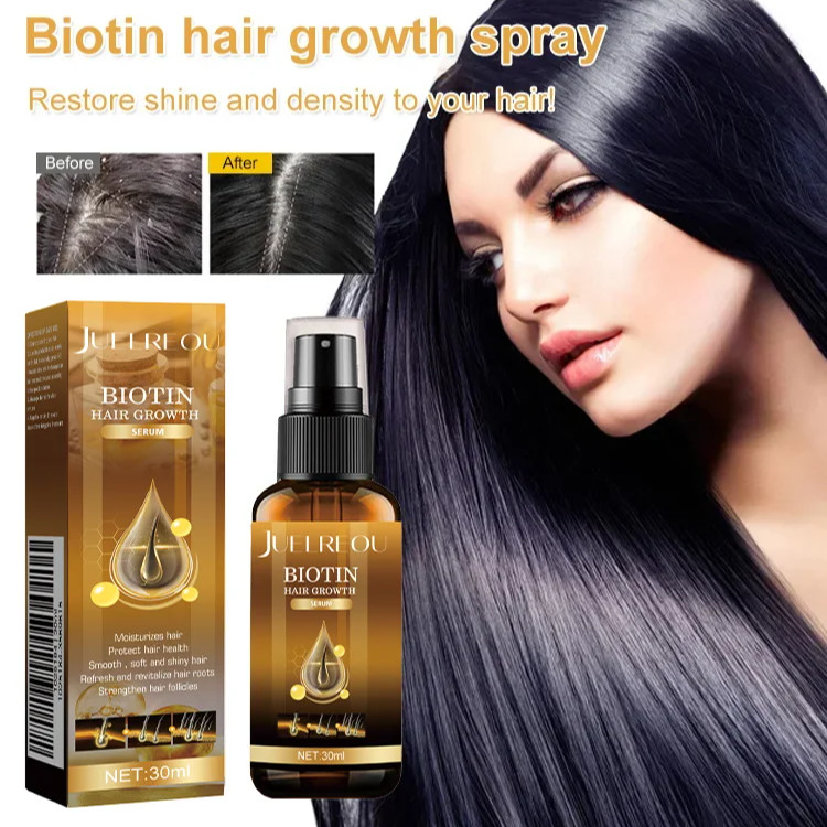 【Stimulates Growth/Nourishing Formula/Thicker Hair】Biotin Hair Growth ...