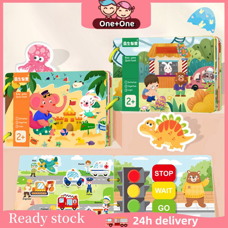 Children's Velcro Activity Book 14 pages Quiet Busy Book Kids ...