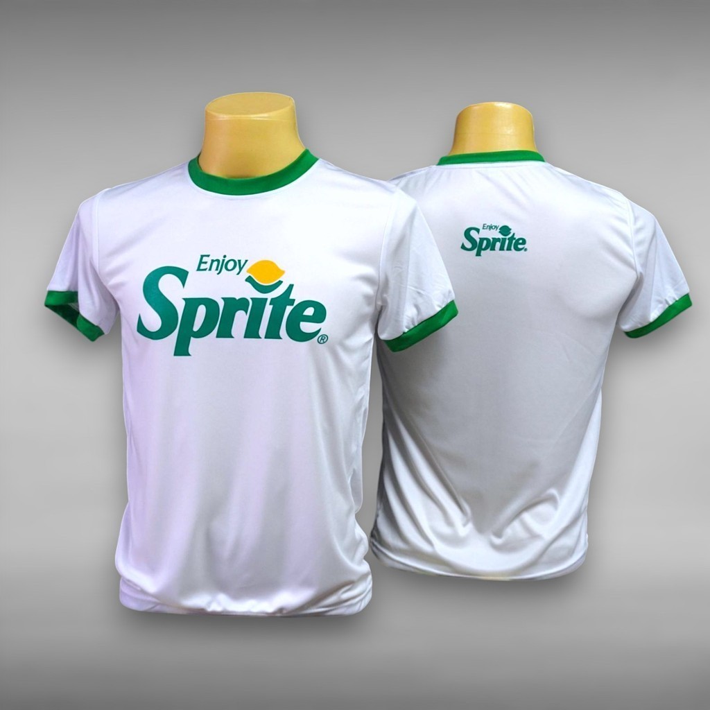 Sprite Screen Printed T-Shirt (White And Green Neck) | Shopee Malaysia