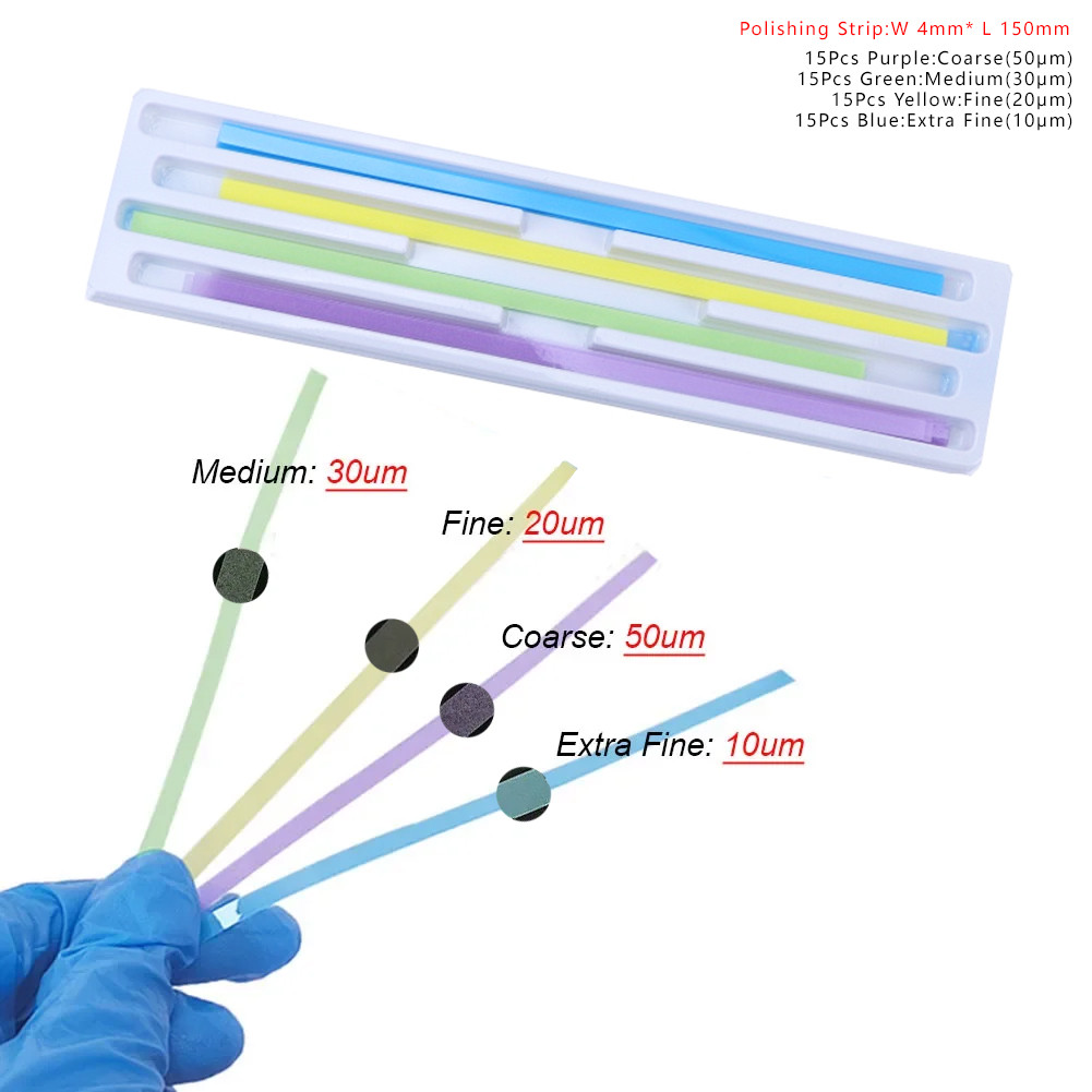60pcs/box Teeth Tool 4mm*150mm Dental Resin Polishing Strip | Shopee Malaysia