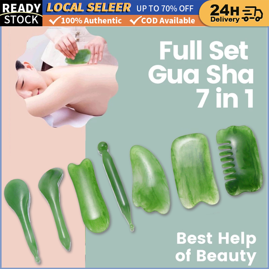 Gua Sha Massage Tool 7PCS/Set Scraping Board Face Lifting｜Scraping ...