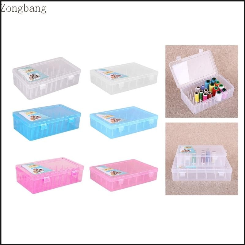 Zone 42 Spools Clear Thread Case Thread Bobbin Storage Box Thread Spool ...