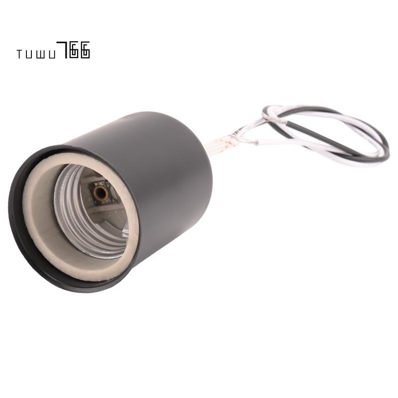 E27 Ceramic Screw Base Round LED Light Bulb Lamp Socket Holder Adapter ...