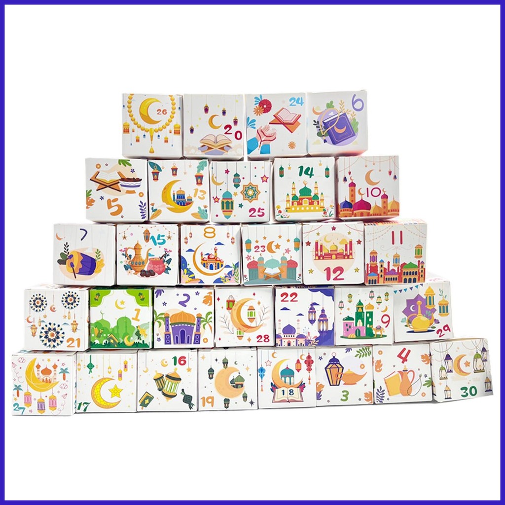 Ramadans Countdown Boxes Eid Countdown Box 30 Day Ramadans Calendar Eid ...