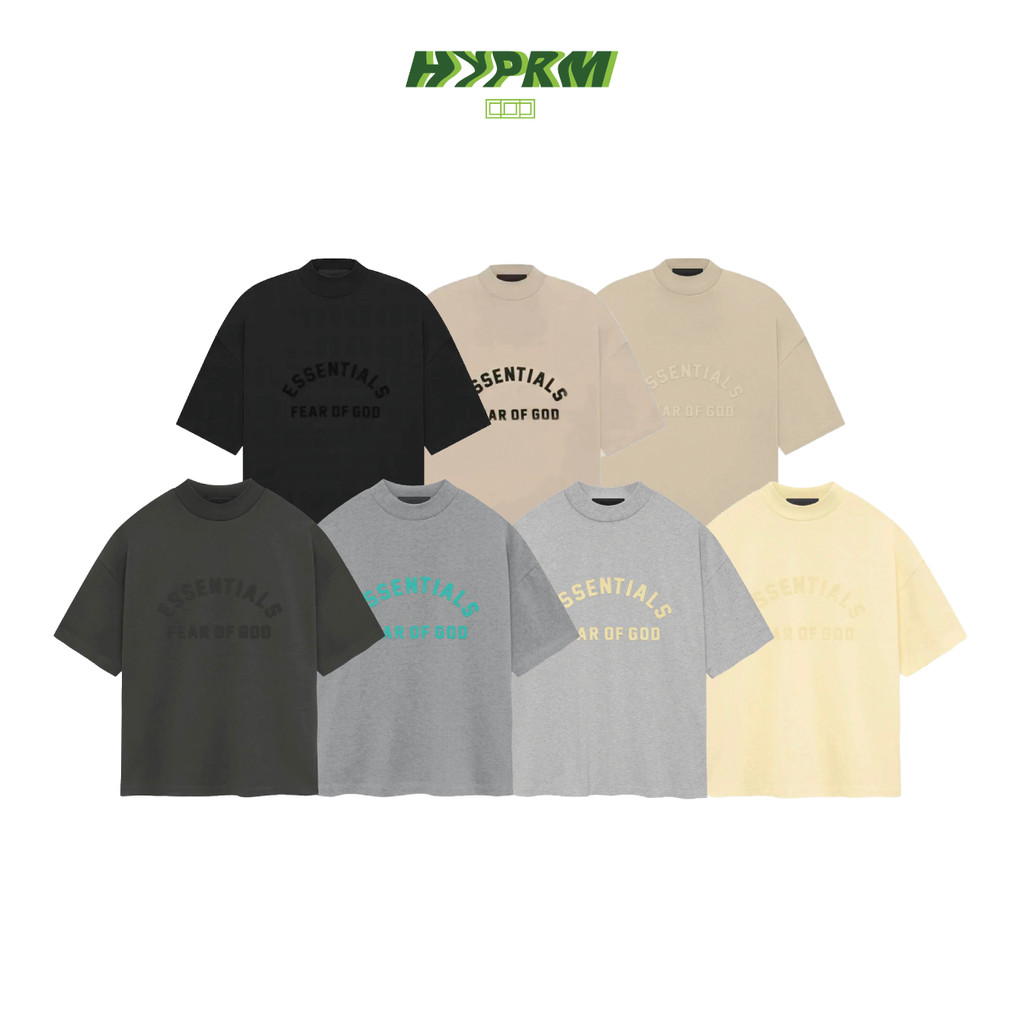 ESSENTIALS FW23 Arc Rubber Logo Tee Collection | Shopee Malaysia