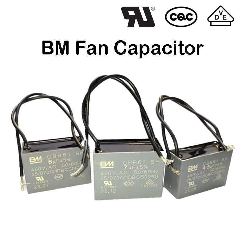 BM Fan Capacitor Size 0.8UF-10UF For Various Types of Fans | Shopee ...