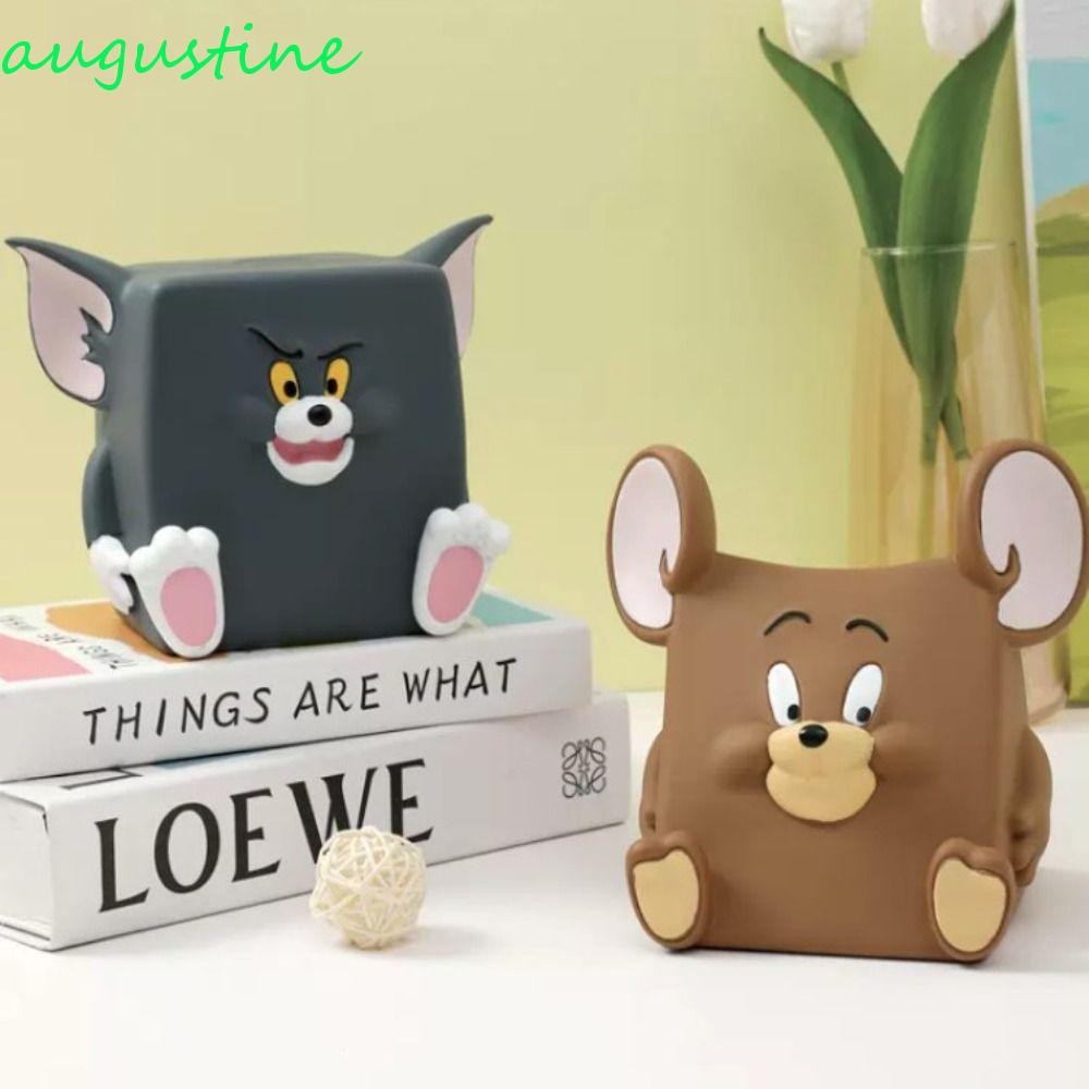 AUGUSTINE Coin Savings Tank, Large Capacity INS Tom Jerry Money Tank ...